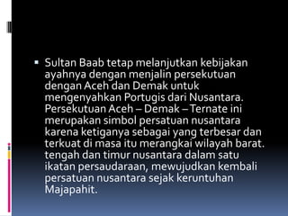 Sultan Baabullah (Ternate) | PPTX