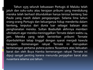 Sultan Baabullah (Ternate) | PPTX
