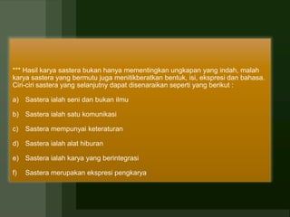 Kesusasteraan,kebudayaan dan kesenian melayu | PPTX