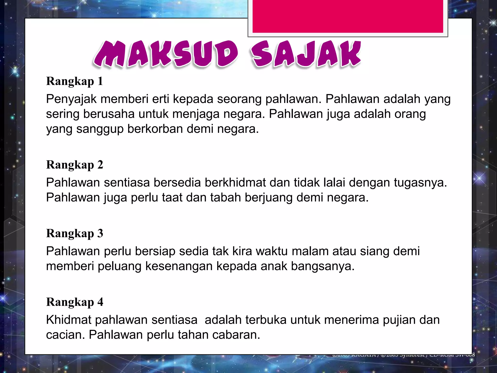 Kesusasteraan Melayu Komunikatif- Sajak Pahlawan Ialah Dia | PPTX