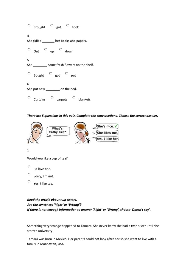 KET Cambridge Exam | DOCX