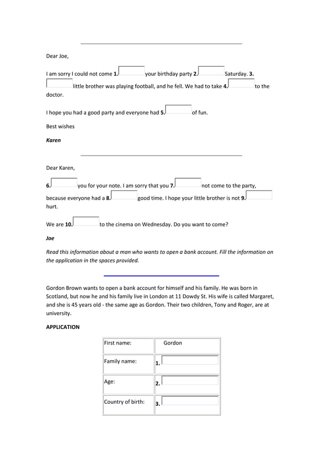 KET Cambridge Exam | DOCX