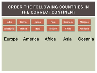 Countries, Nationalities and Numbers | PPTX