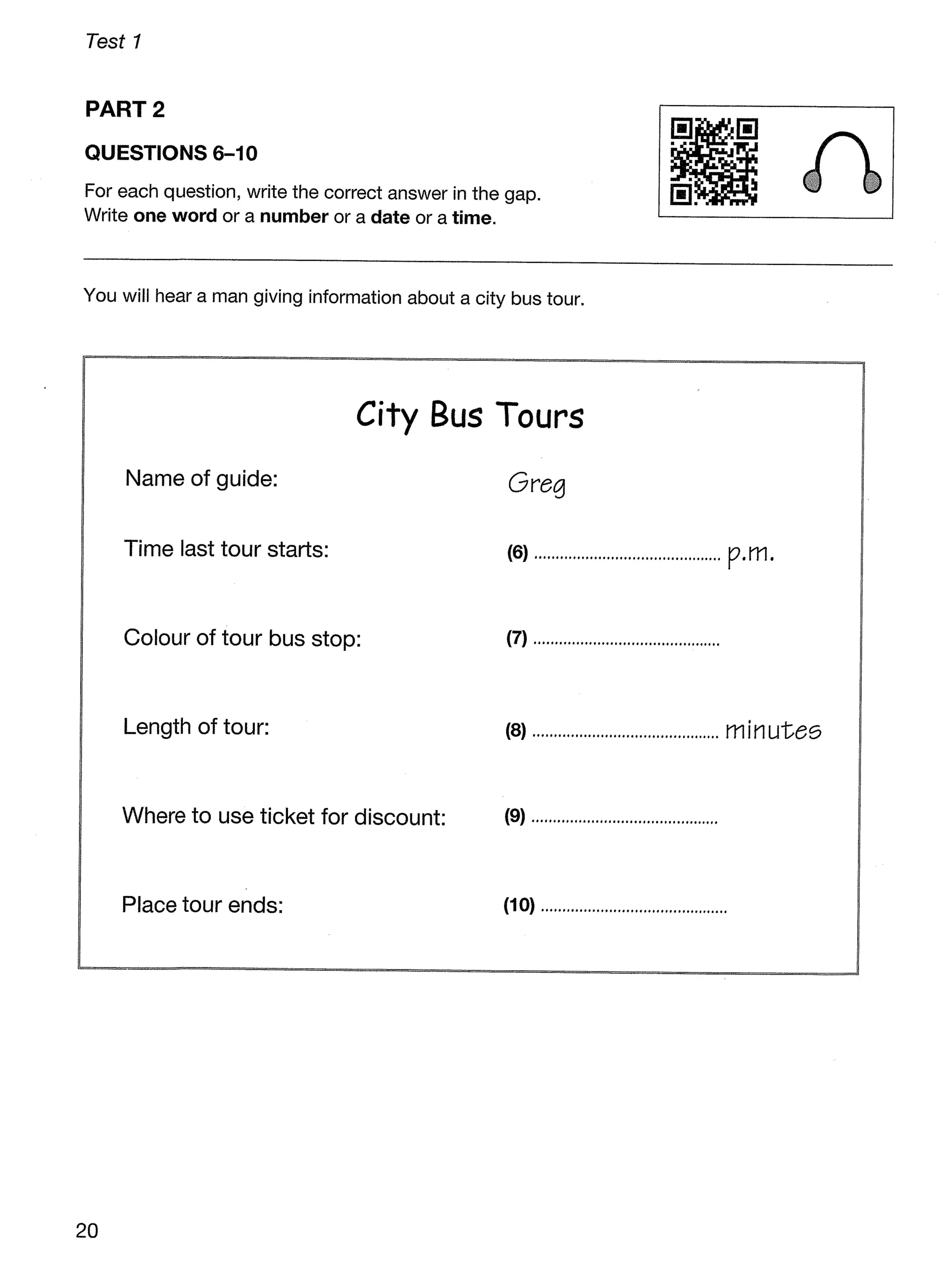 Ket 2020 a2 key 1 authentic practice tests | PDF