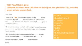 KET 5 - Test 4 - Reading and Writing.pptx