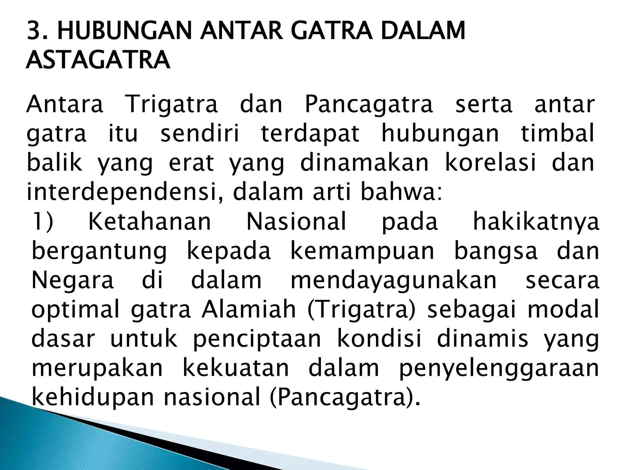 Ketahanan nasional dlm astagatra | PPTX