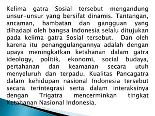 Ketahanan nasional dlm astagatra | PPTX