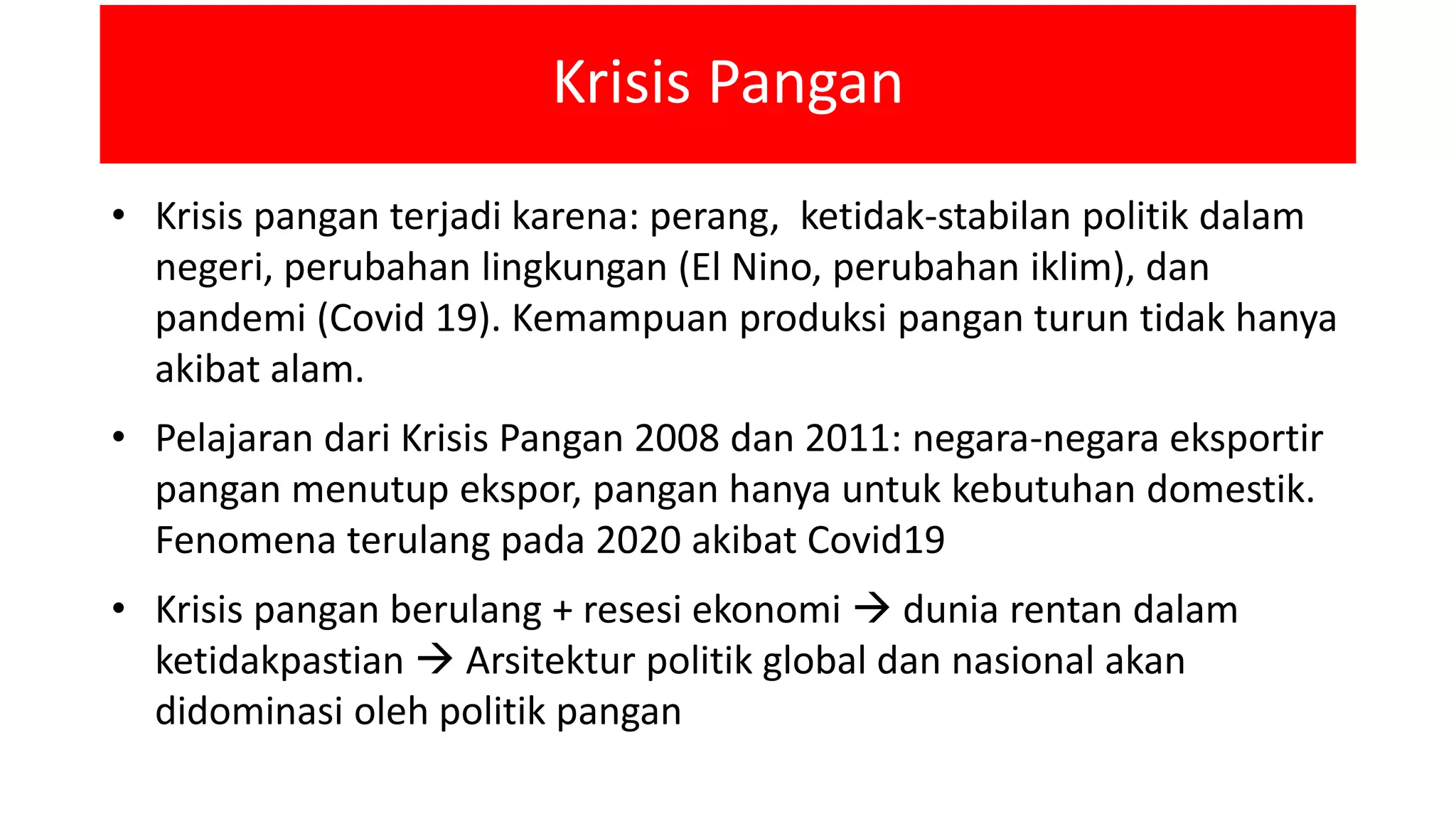 Ketahanan Pangan dan Kedaulatan Pangan | PPTX