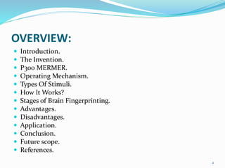 Brain Fingerprinting | PPT