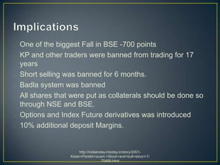 Ketan parekh scam | PPTX