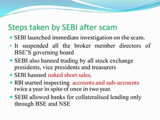 Presentation on KETAN PAREKH Scam | PPTX