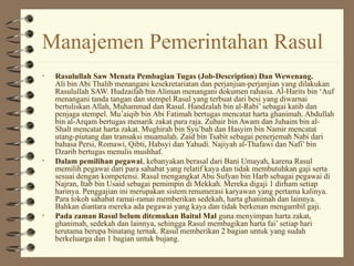 menjelaskan ketatanegaraan masa Rasulullah SAW.ppt