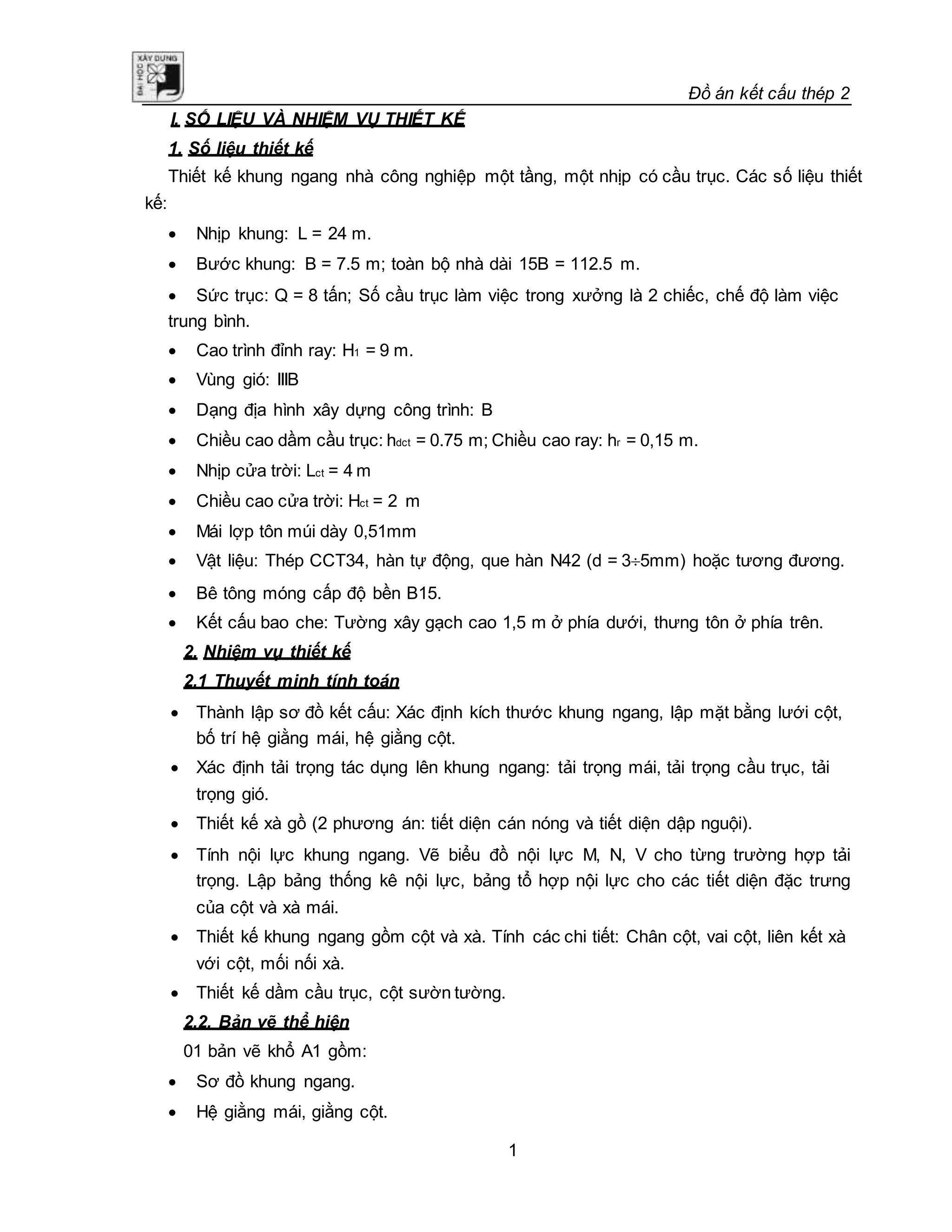 Kết cấu khung thép trong thi công | DOCX