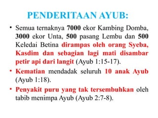 KETEKUNAN AYUB DALAM KESALEHAN.pptx KKHOTBAH | PPTX