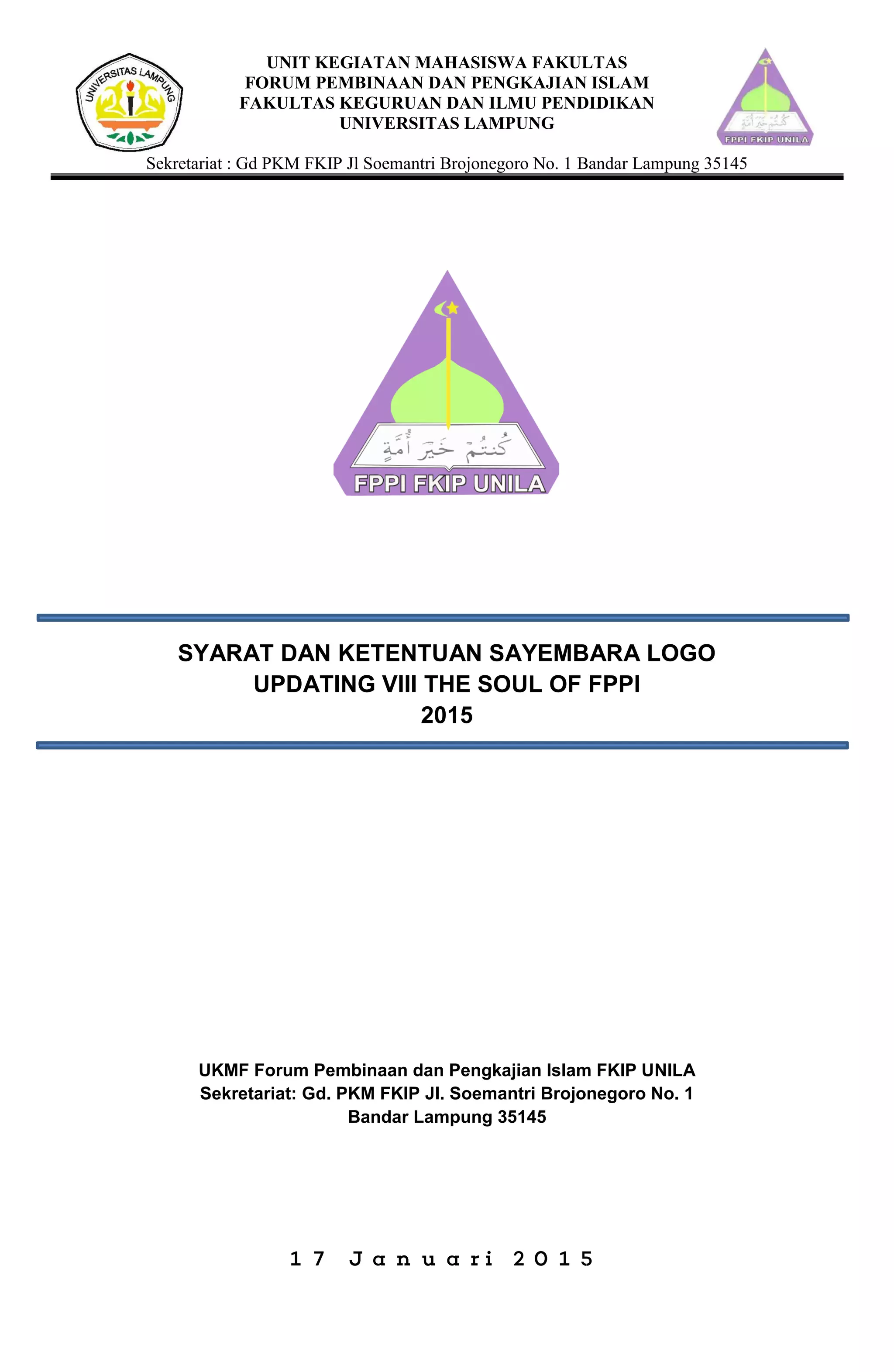 Ketentuan sayembara-logo-updating-fppi-2015 | PDF