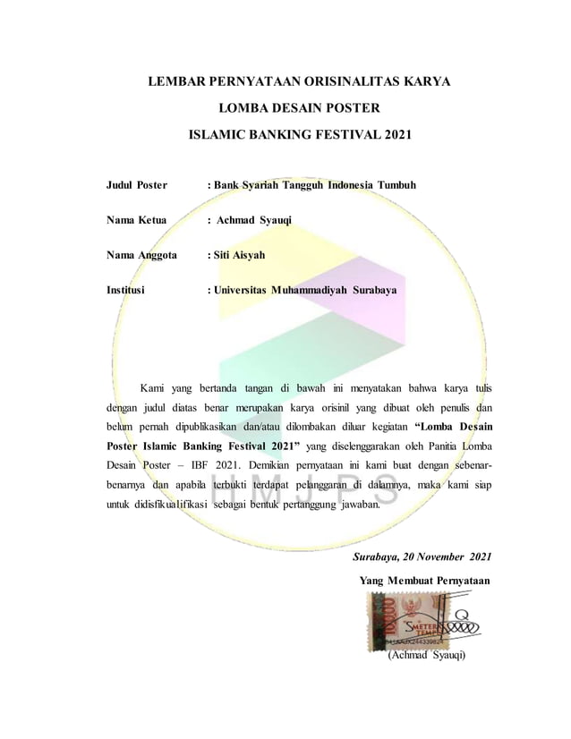 Ketentuan dan panduan lomba poster ibf 2021 fiks | DOCX