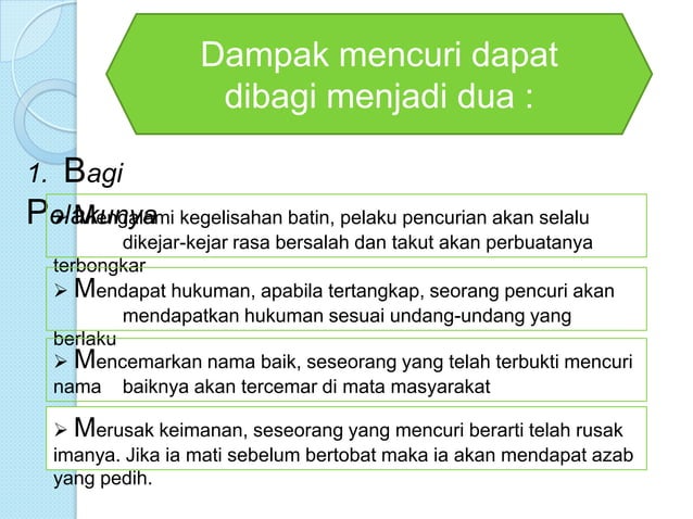 Ketentuan hukum islam tentang mencuri, menyamun dan merampok | PPTX