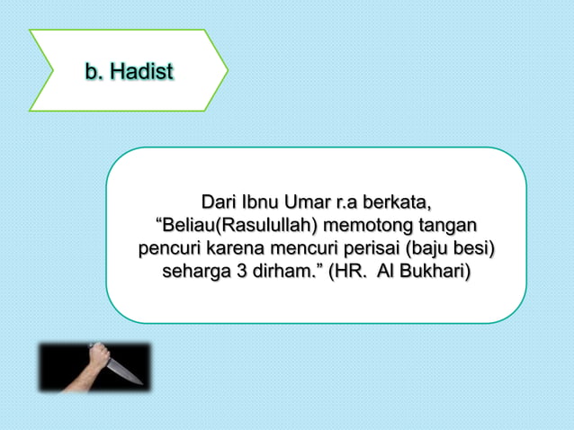 Ketentuan hukum islam tentang mencuri, menyamun dan merampok | PPTX