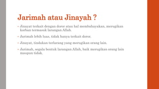 Ketentuan Islam Perihal JINAYAT.pptx