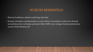 Ketentuan khitan (materi fiqih kelas 4) | PPTX