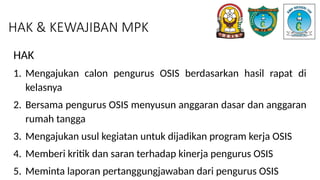 KETENTUAN PEMILU OSIS DAN MPK 2023/2024. | PPT