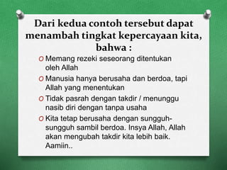 Ketentuan rizki dari allah swt 1 | PPTX