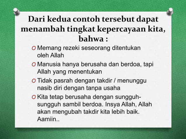 Ketentuan rizki dari allah swt 1 | PPTX