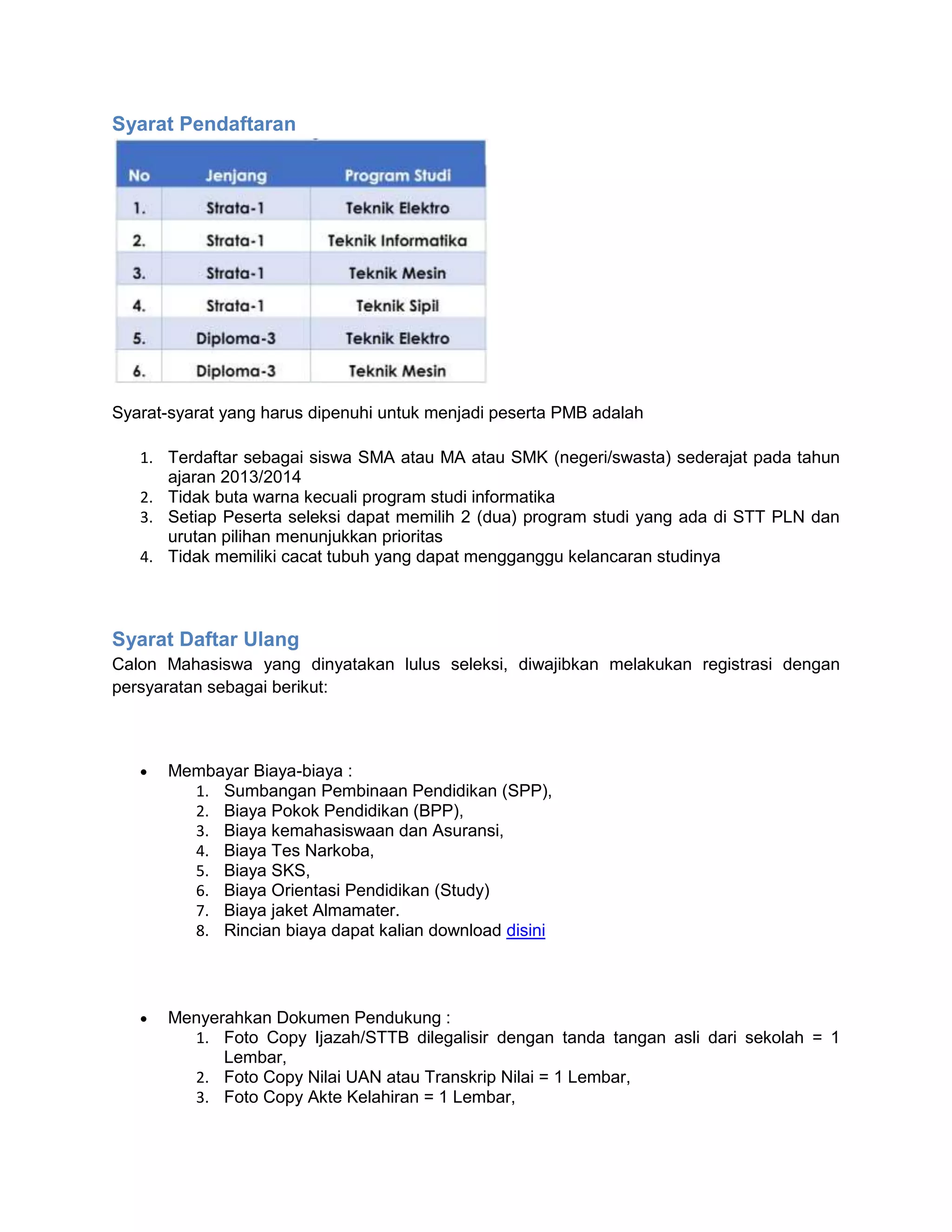 Ketentuan umum beberapa sekolah kedinasan ikatan dinas 2014/2015 | DOCX