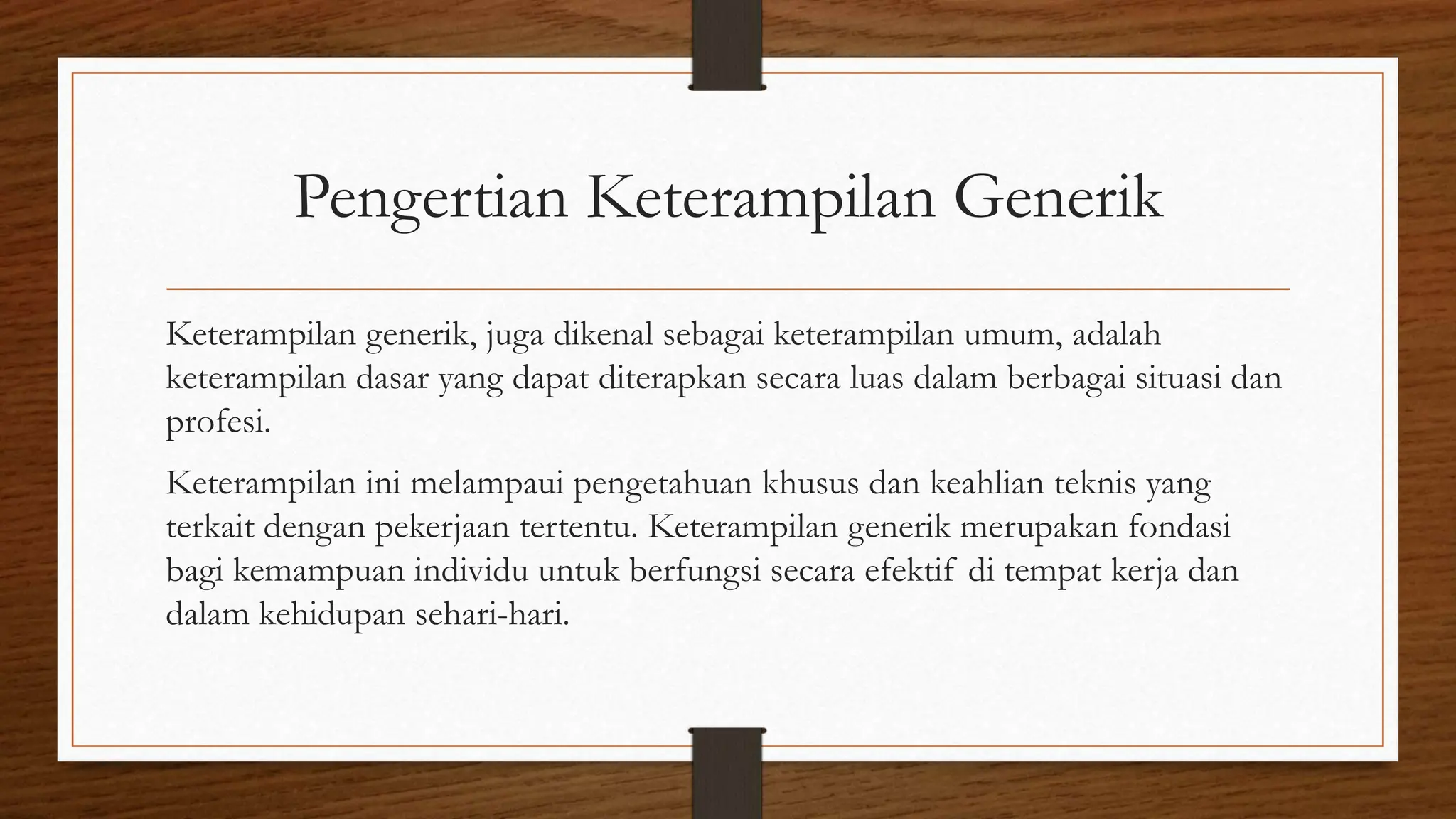 Informatika keterampilan generik fase e 10 | PPTX