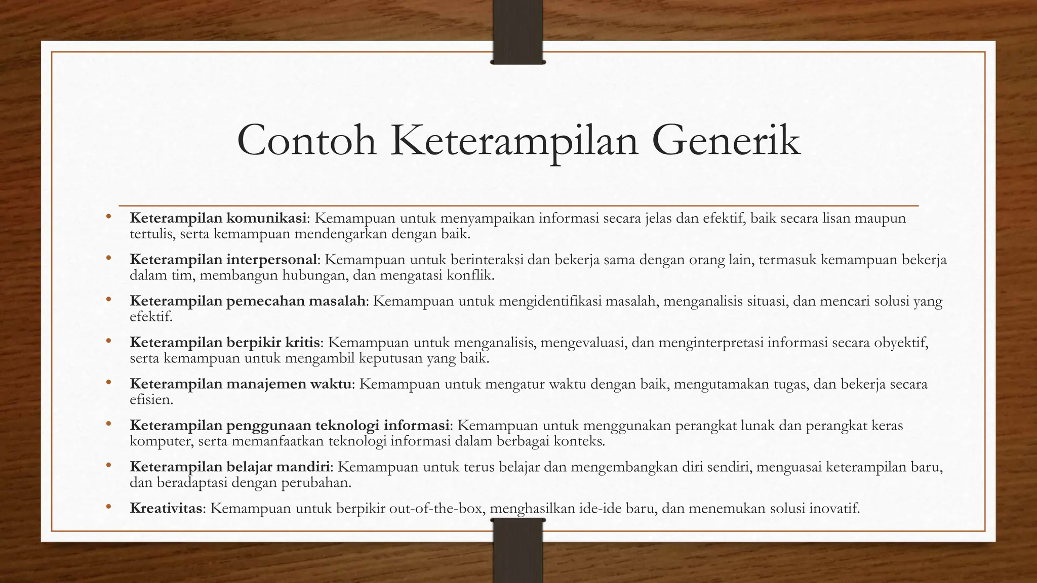 Informatika keterampilan generik fase e 10 | PPTX