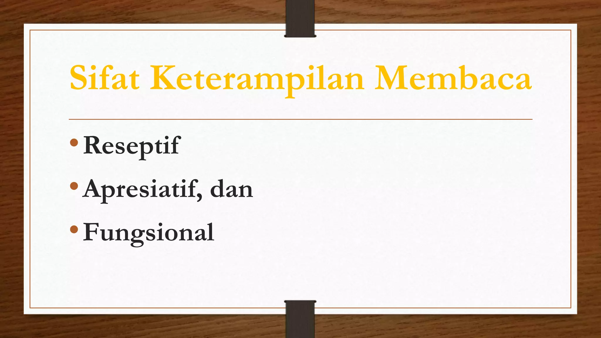 Keterampilan membaca | PPTX