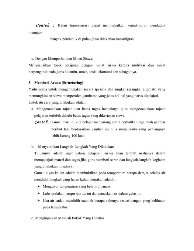 Keterampilan membuka dan menutup pelajaran | DOC