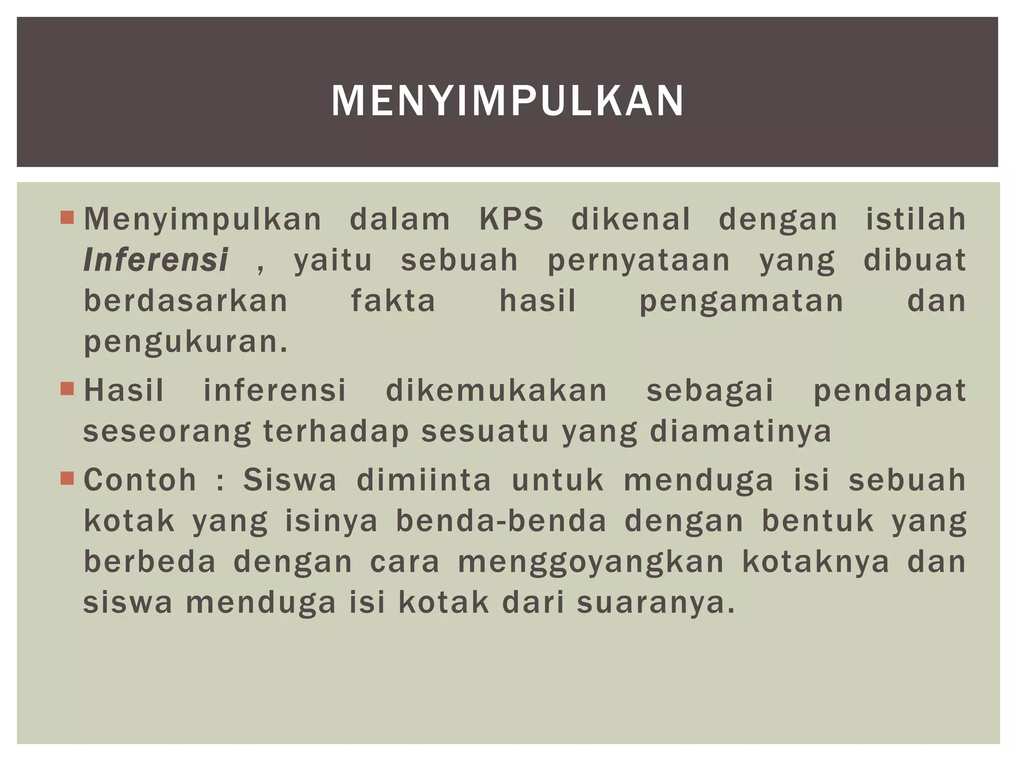 Keterampilan proses pembelajaran ipa | PPT