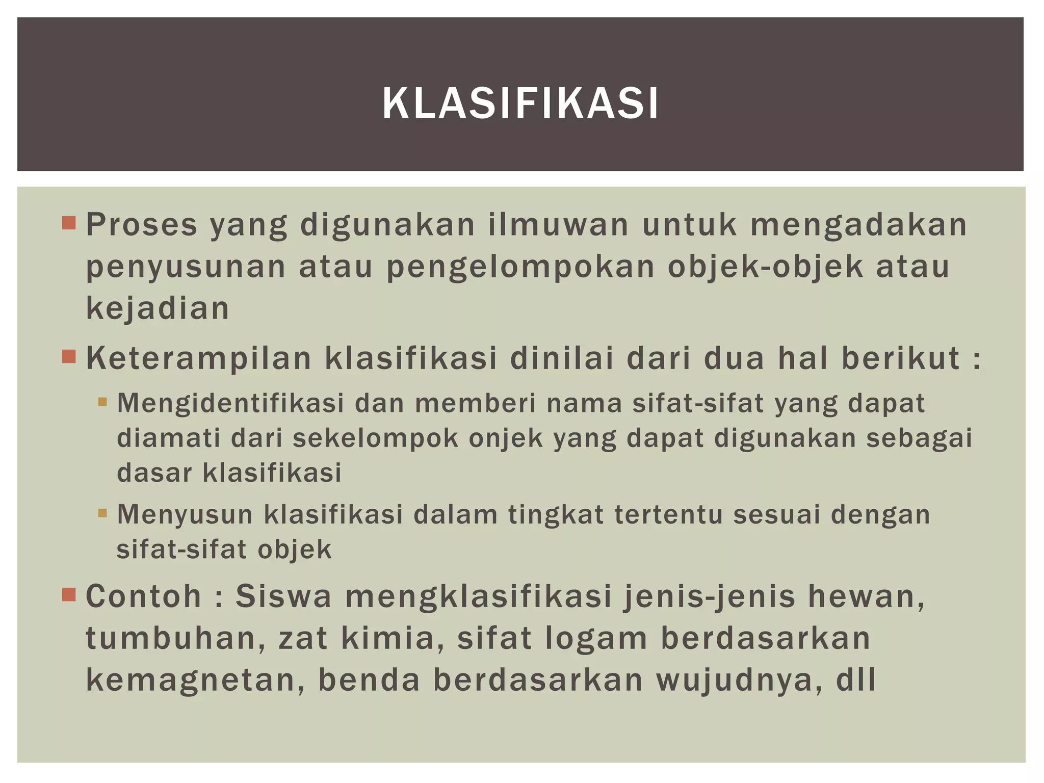 Keterampilan proses pembelajaran ipa | PPT