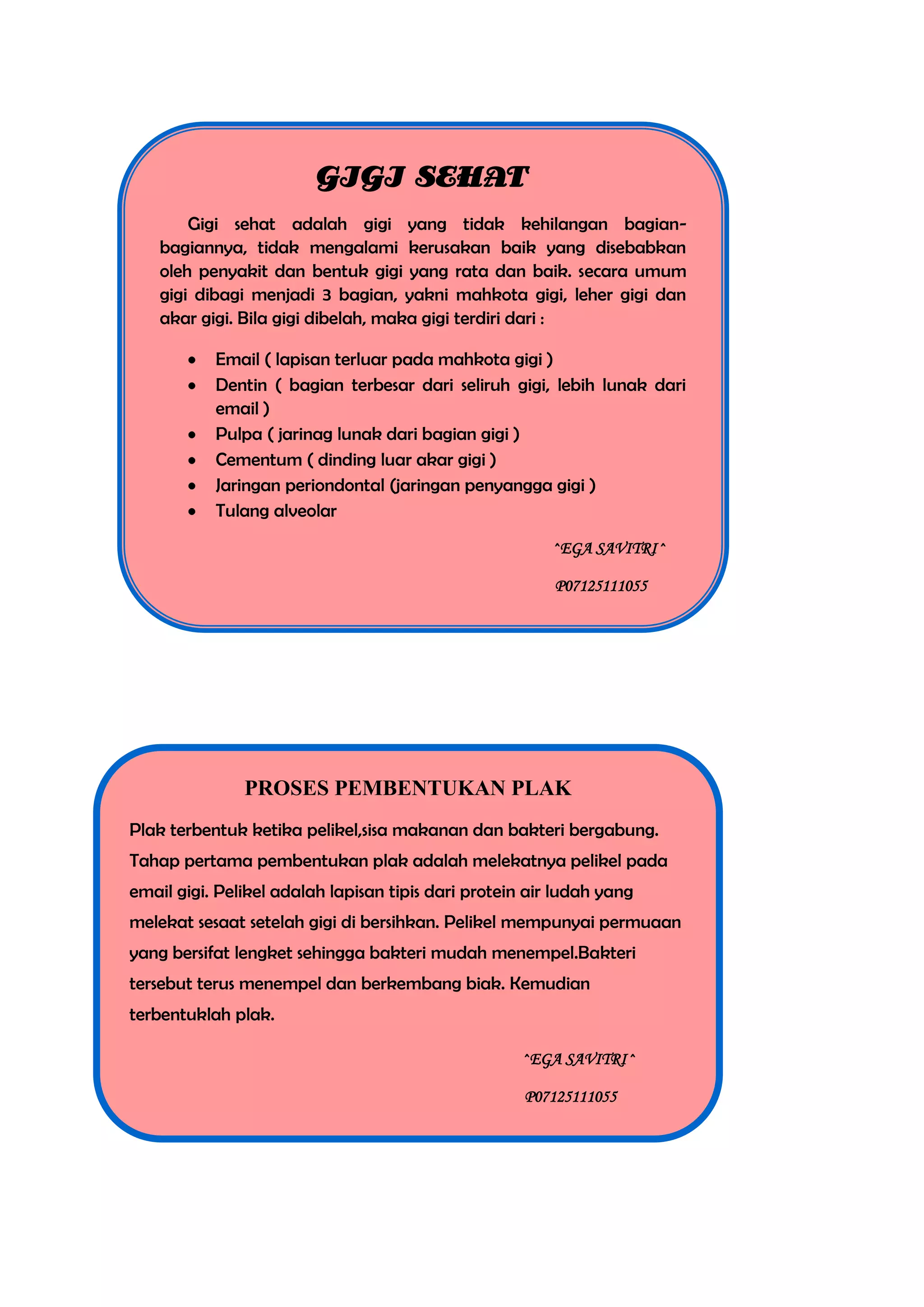 Keterangan plak dan disclosing solution | DOCX
