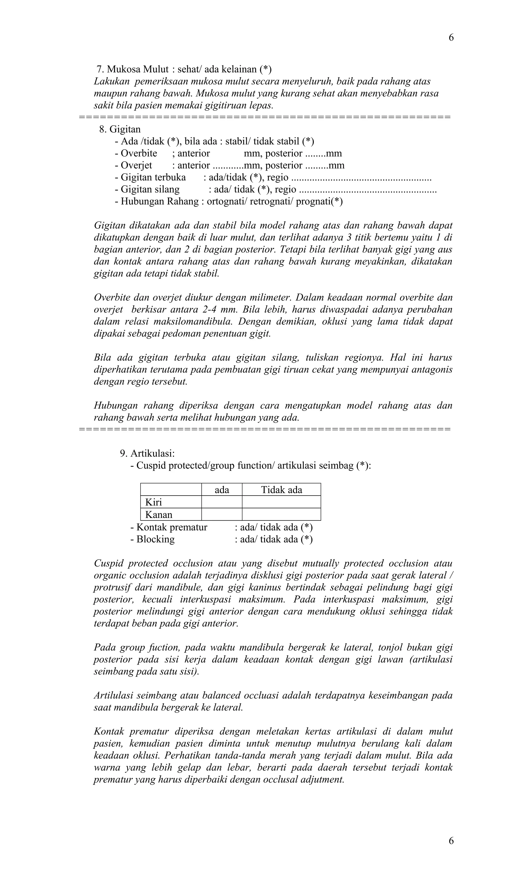 Keterangan status pasien | DOC