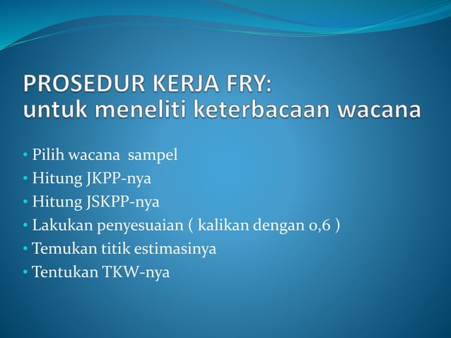 Keterbacaan wacana ... | PPT