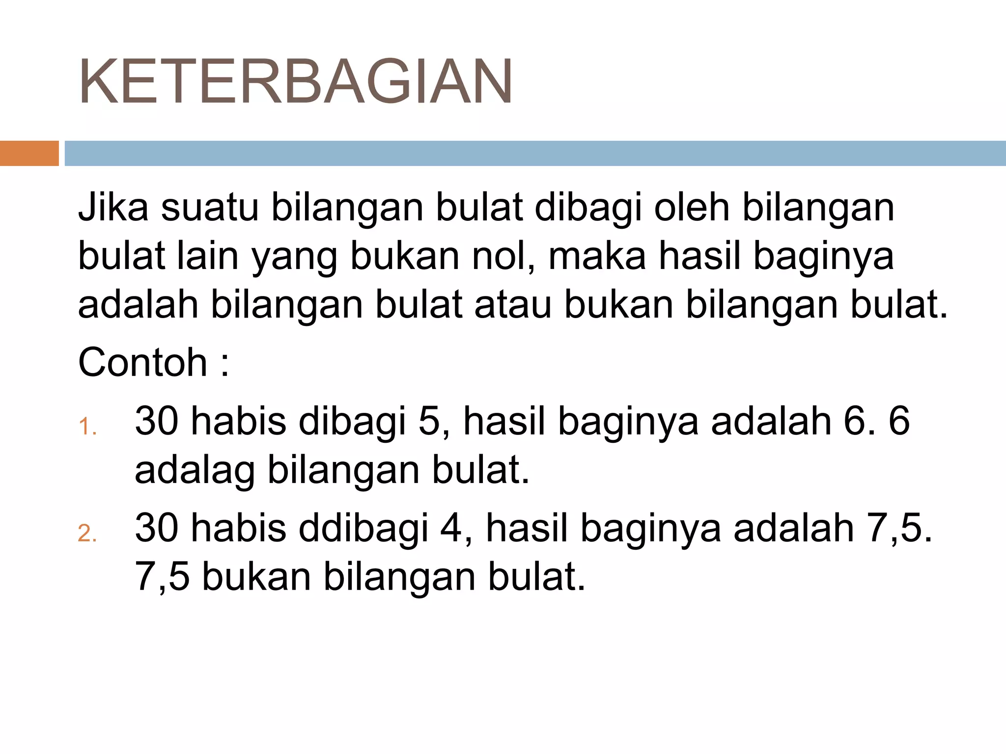 Aritmatika (Keterbagian) | PPTX