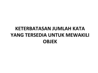 Keterbatasan bahasa verbal | PPT