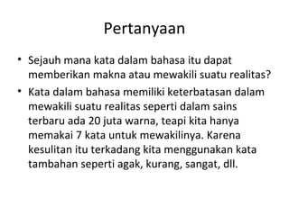 Keterbatasan bahasa verbal | PPT