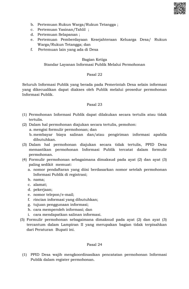 PERBUP KEBUMEN No. 64 Tahun 2020 | PDF