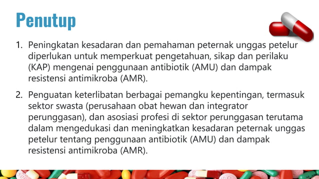 Keterlibatan WOAH dalam Peningkatan Kesadaran dan Pengetahun AMR di Indonesia - ADHPI dan CIVAS ...