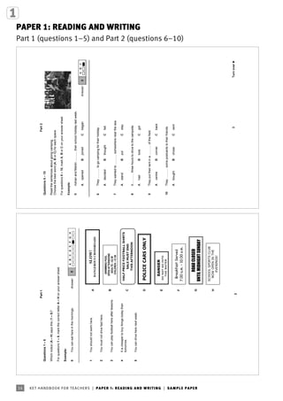 Ket Handbook Key English Test - Hand Book For Teachers | PDF
