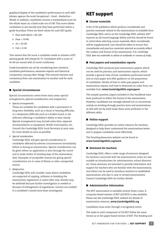 Ket Handbook Key English Test - Hand Book For Teachers | PDF