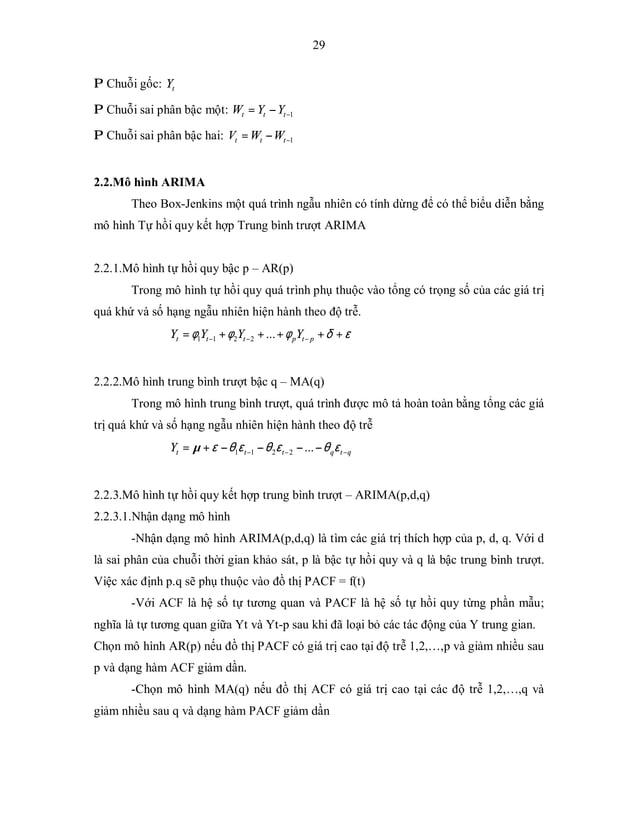 Kết hợp mô hình nhân quả, mô hình ARIMA, mô hình ARCH để dự báo chỉ số VNIndex | PDF