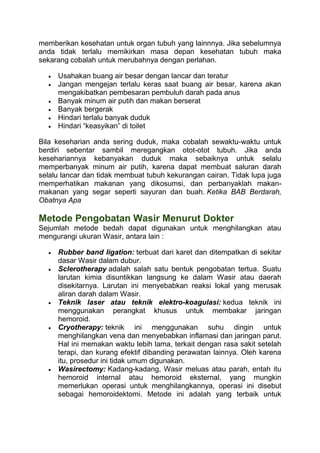 Ketika bab berdarah, obatnya apa | PDF
