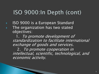 Introduction to ISO 9000 | PPTX
