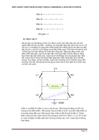 Điều khiển thiết bị điện tử bằng Android thông qua Bluetooth, 9đ | DOCX