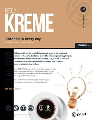 Keto//Kreme Flyer - New from Pruvit! | PDF