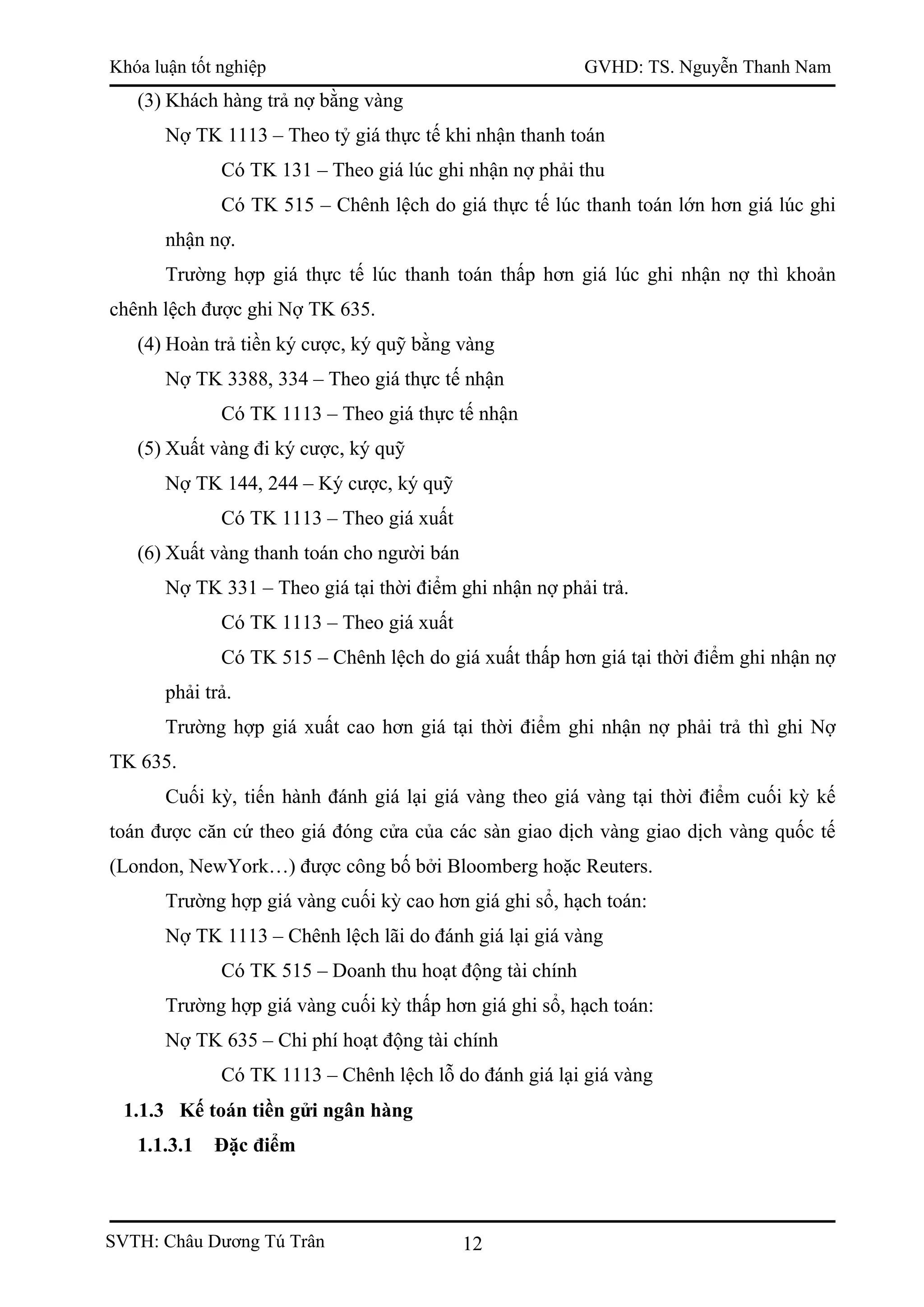 Kế toán vốn bằng tiền và các khoản phải thu rất hay, đạt 9 điểm | PDF